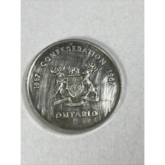 Art | Ontario Centennial 1967 Mining Medal With Miner Multimetal Alloy ...